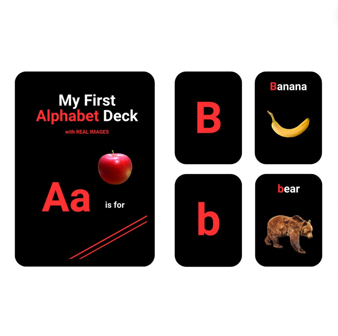 My First Alphabet Deck (FLASHCARDS) - Etsy