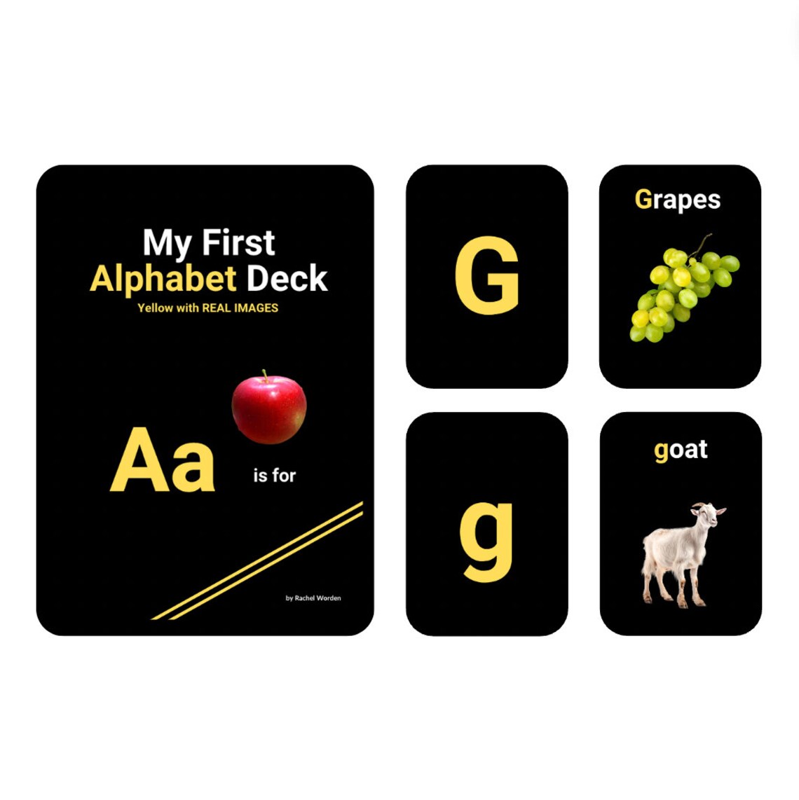 My First Alphabet Deck (FLASHCARDS) - Etsy