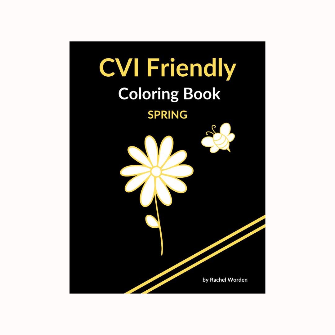 CVI Friendly SPRING Coloring Book - Etsy