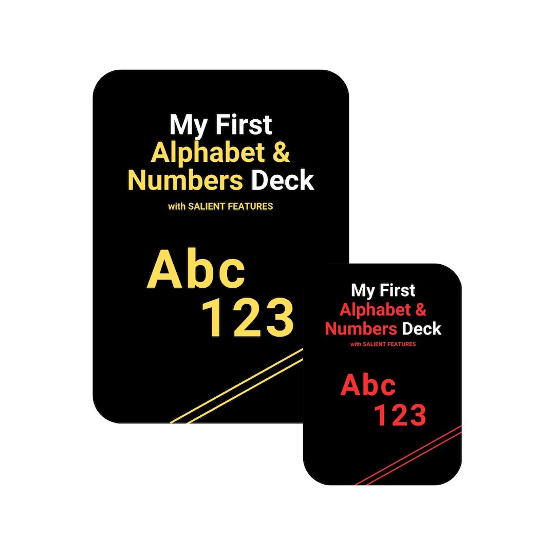 My First Alphabet Deck (FLASHCARDS) With Salient Feature - CVI - Etsy