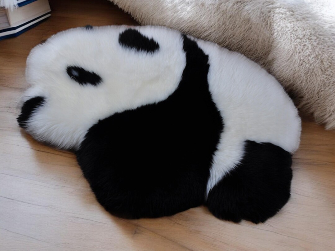 Fluffy Panda Rug ,soft Rugs for Living Room, Animal Rugs, Modern Area ...