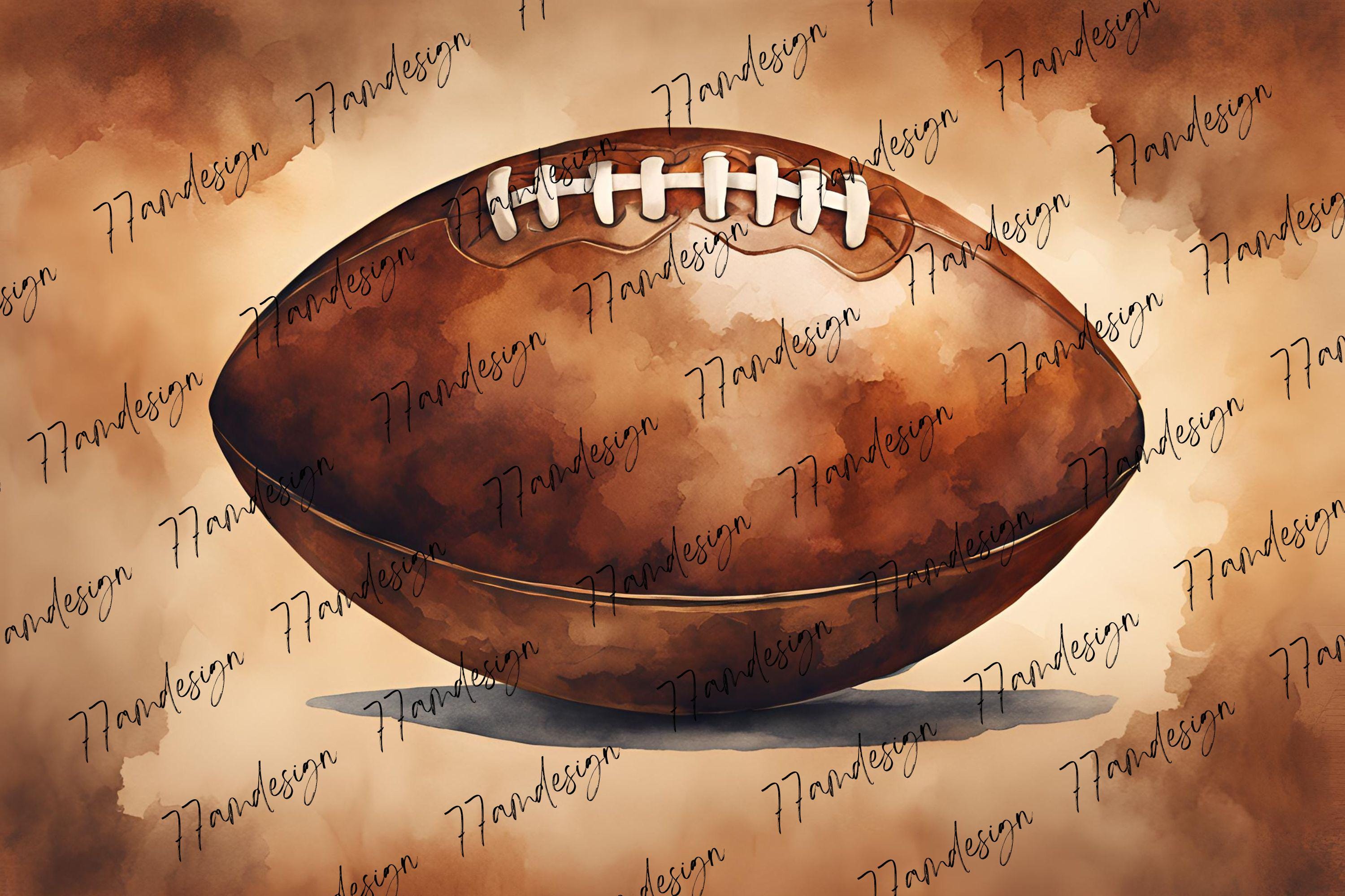 Watercolor Football Clipart American Football PNG Neutral Colors ...