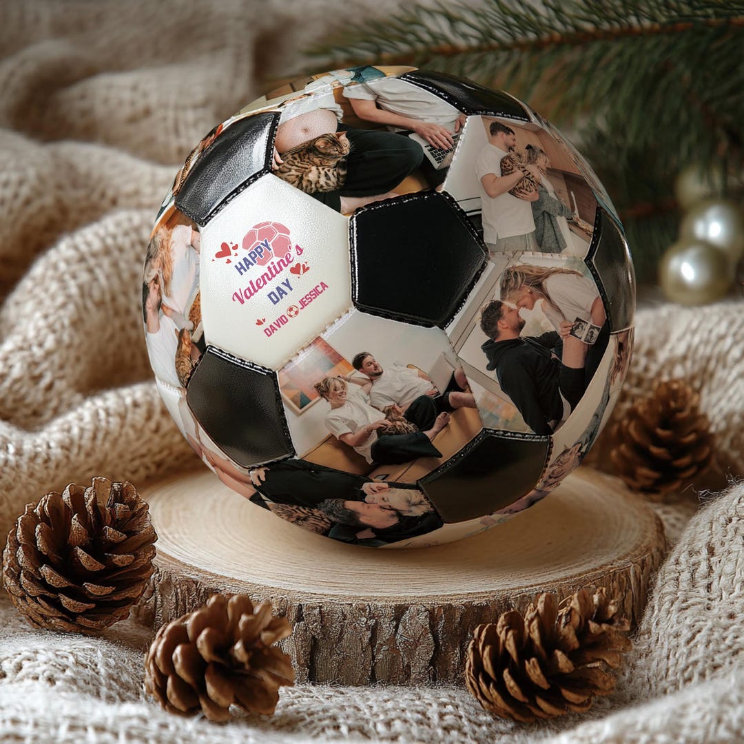 Personalized Valentine's Day Soccer Ball With Picture, Valentine's Day ...