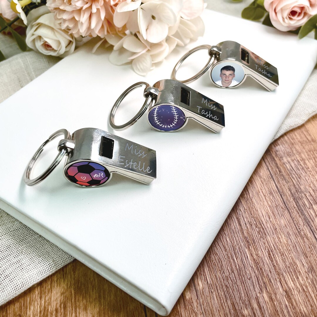 Custom Engraved Whistle With Personalized Photo and Name, Unique Sports ...