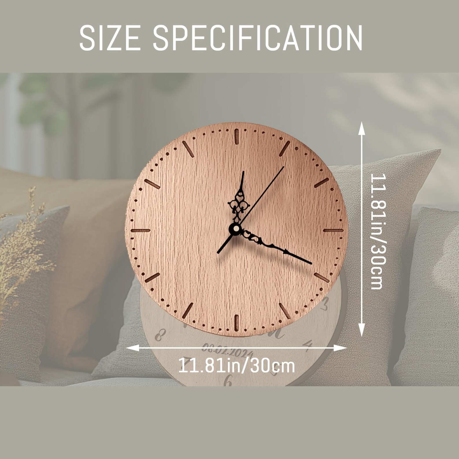 Personalized Carved Wood Clock With Name, Wooden Clock Gift Sports ...