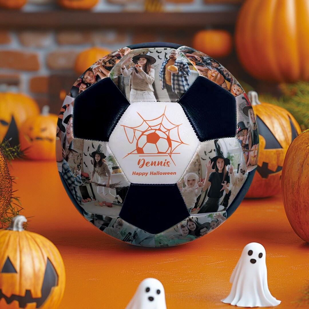 Personalized Halloween Soccer Ball With Picture, Custom Photo Soccer ...