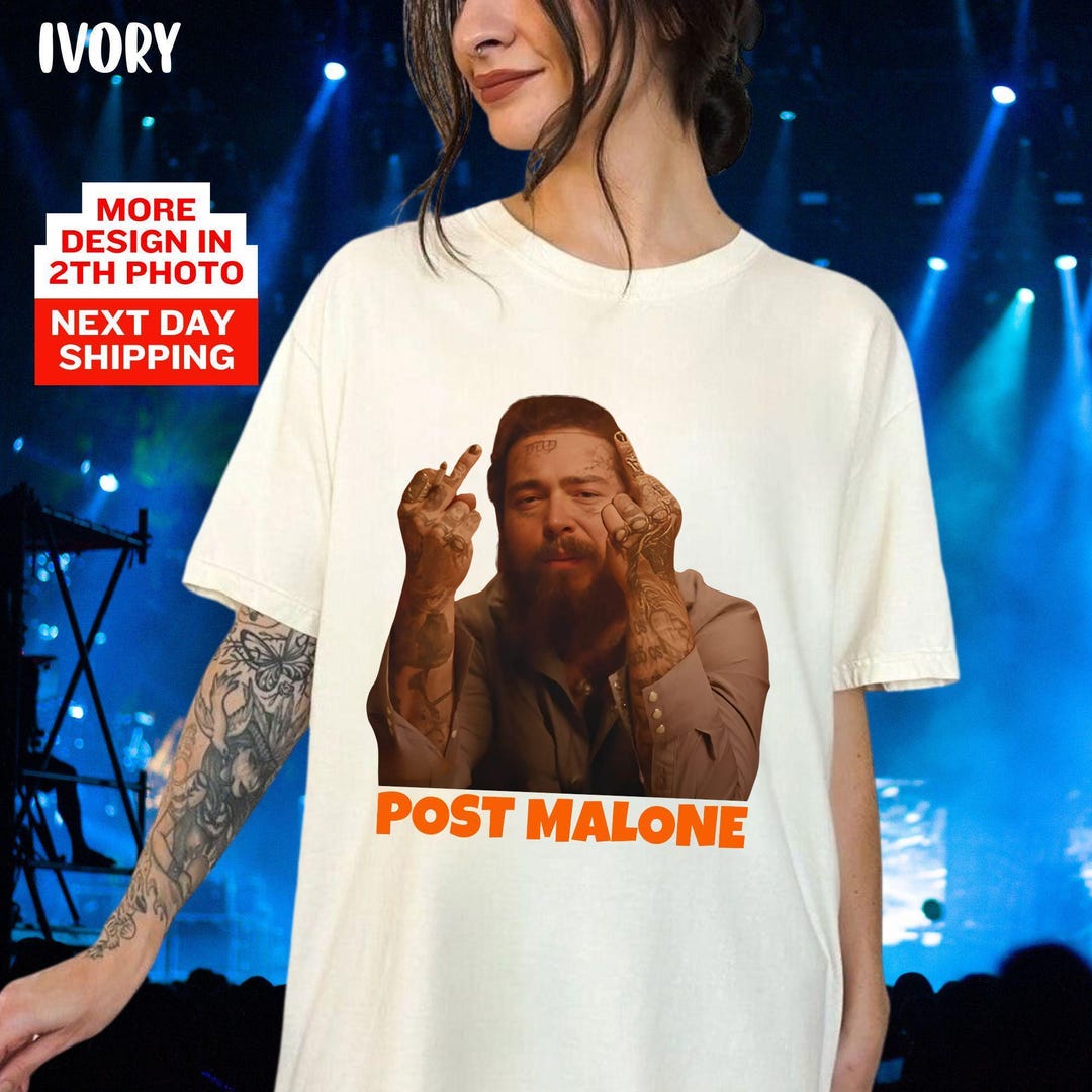 Comfort Colors® Post Malone Rap Music Merch Shirt, Austin Album Rap 90s ...