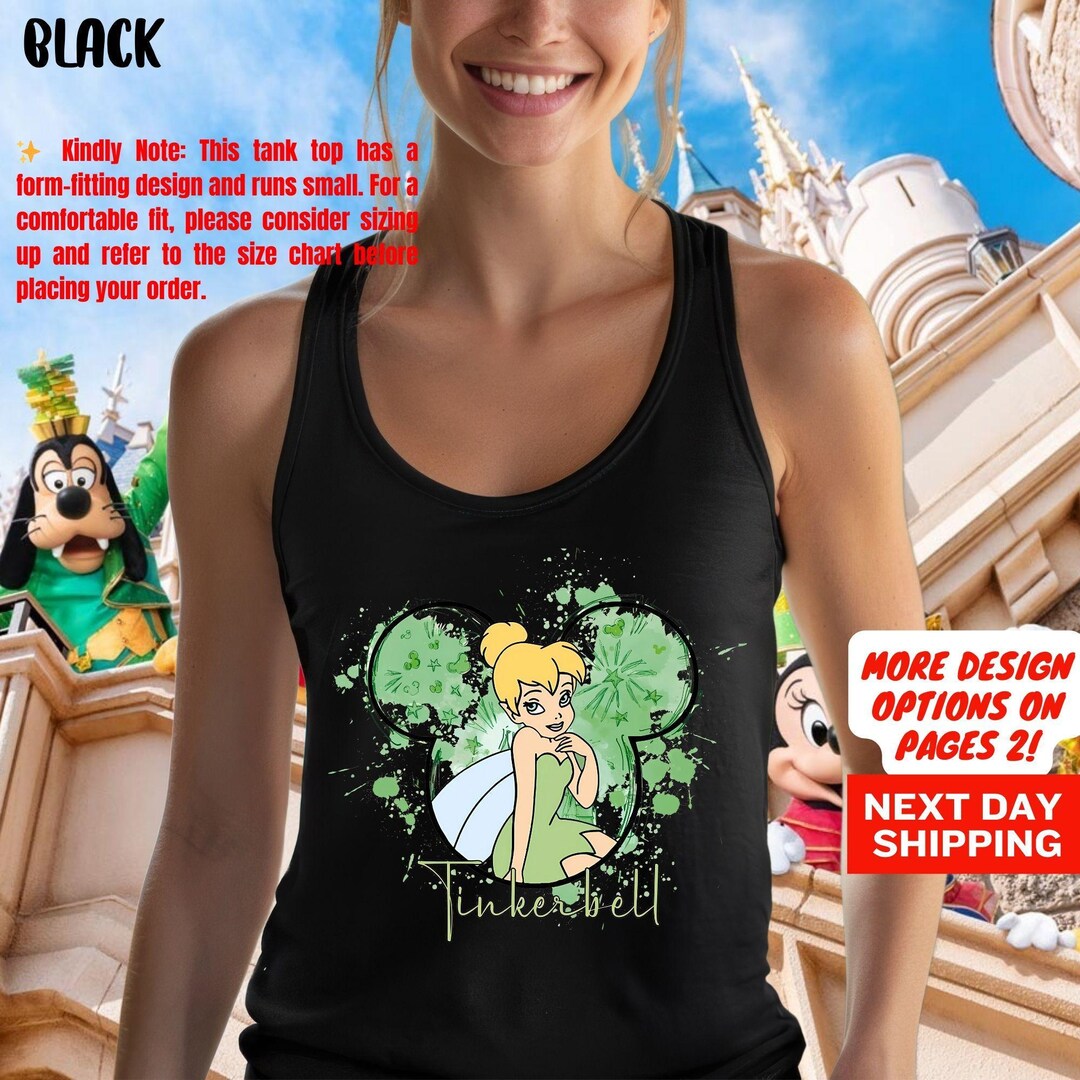 Tinker Bell Tank Top, Fairy Magical Tank Top, Disney Tinker Bell Tank ...