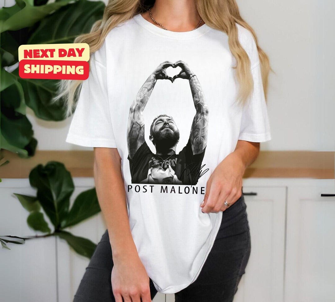 Comfort Colors Post Malone Rap Music Merch Shirt, Austin Album Rap 90s ...