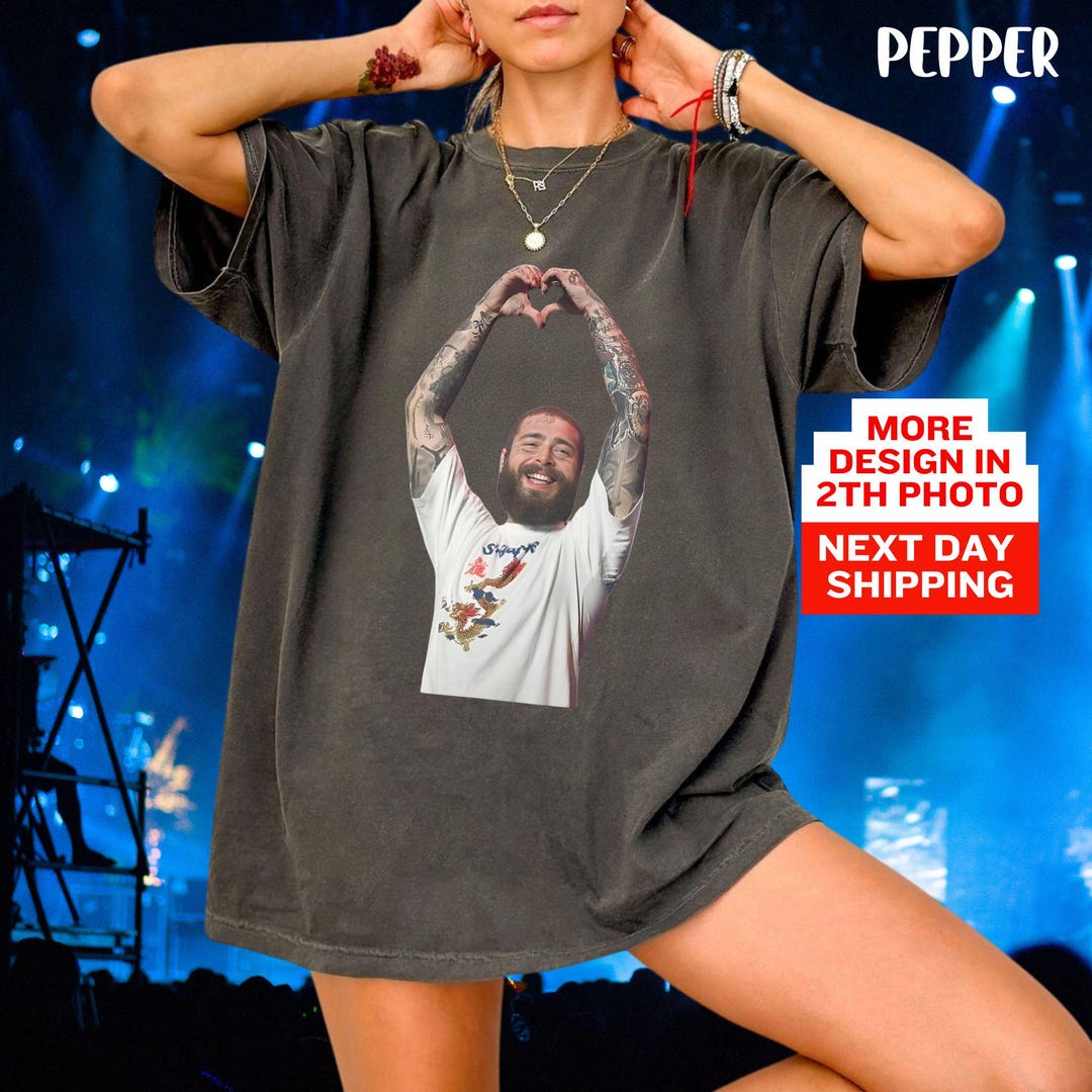 Comfort Colors® Post Malone Rap Music Merch Shirt, Austin Album Rap 90s ...