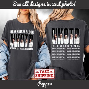 Comfort Colors® New Kids on the Block the Right Stuff Tour 2025 Shirt ...