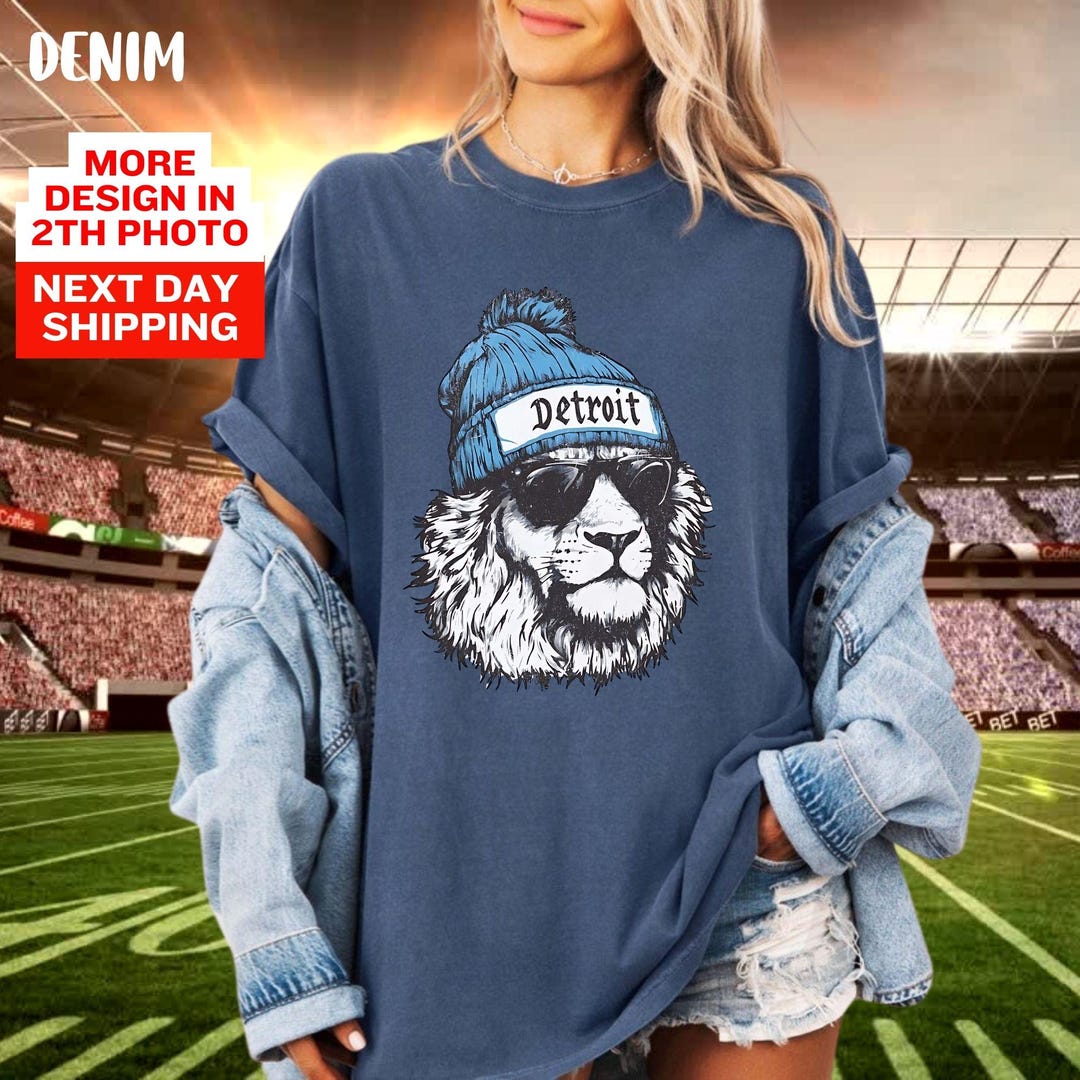 Comfort Colors Detroit Football Shirt, Vintage Detroit Lions T-shirt ...