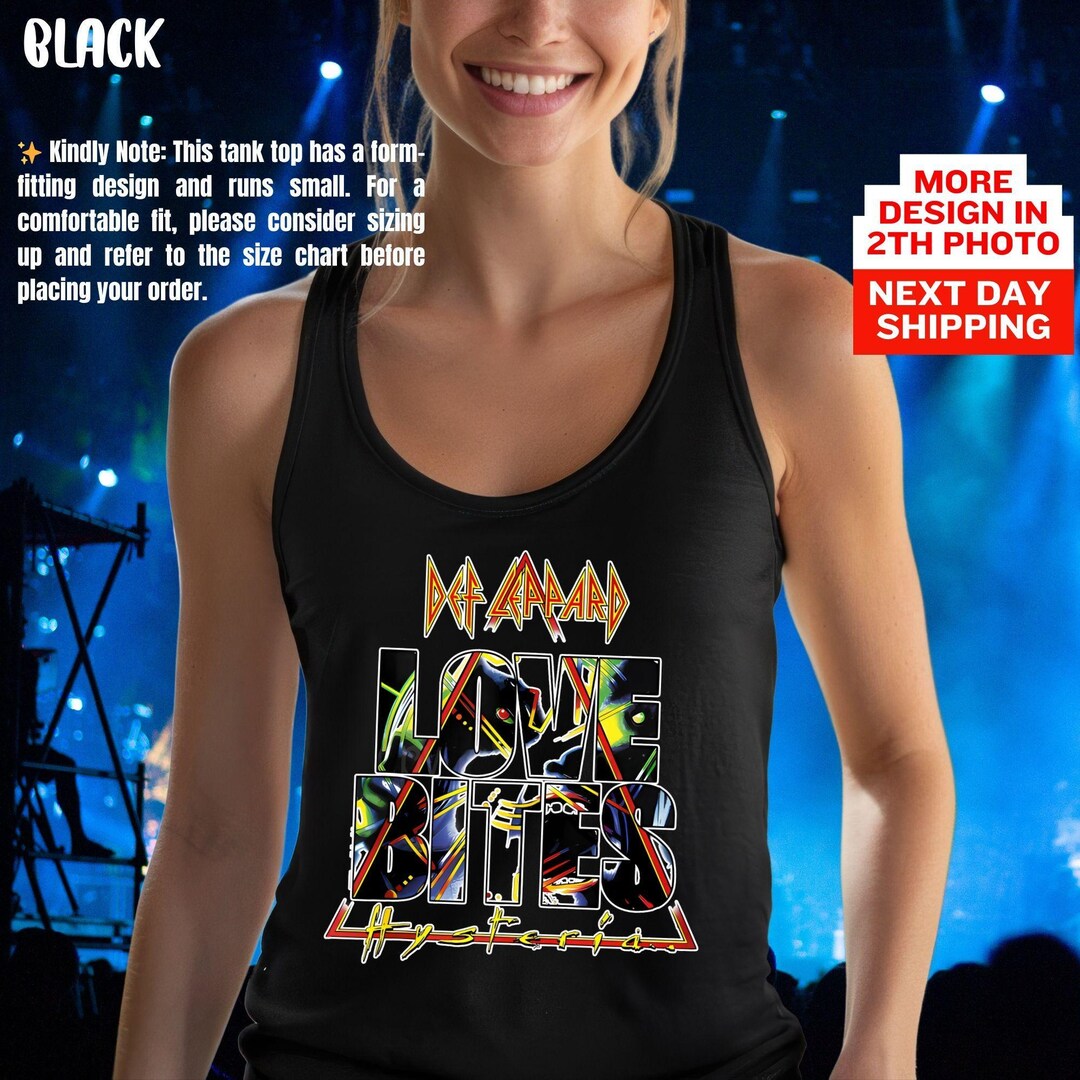 Def Leppard Hysteria 2025 Love Bites Tank Top, Def Leppard 2025 Tank ...