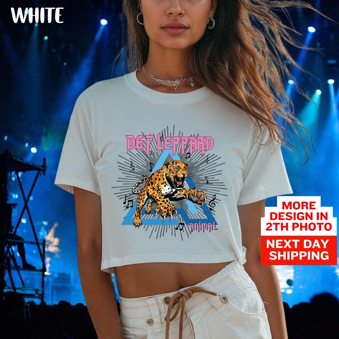 Def Leppard Hysteria 2025 Crop Top , Def Leppard 2025 Crop Top, Band ...