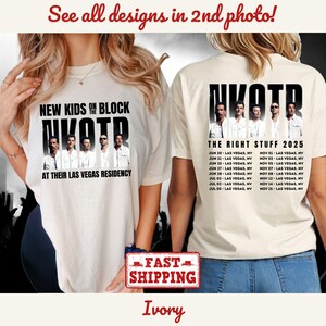 Comfort Colors® New Kids on the Block the Right Stuff Tour 2025 Shirt ...