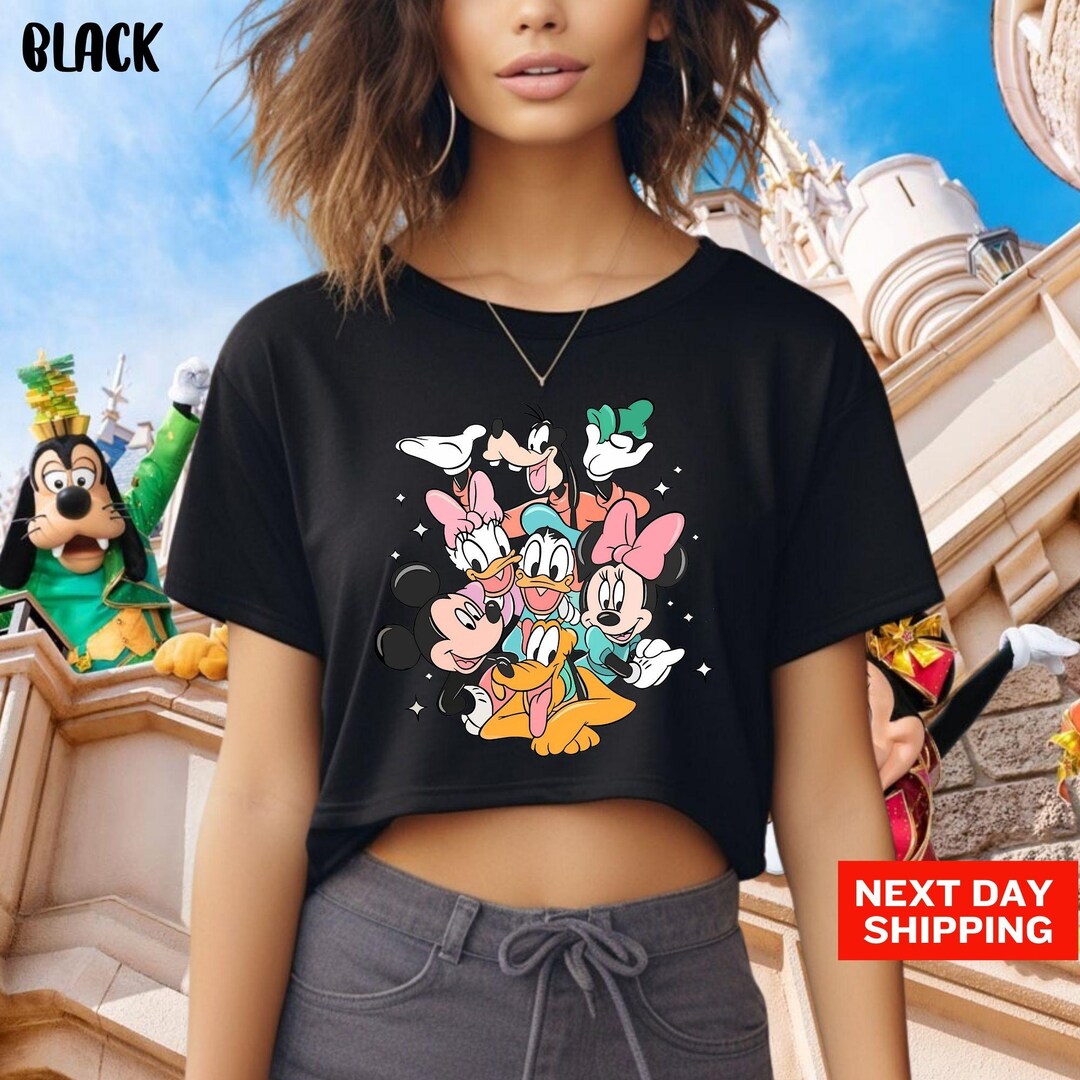 Disney Mickey and Friends Crop Top, Magic Kingdom Crop Top, Disney Crop ...