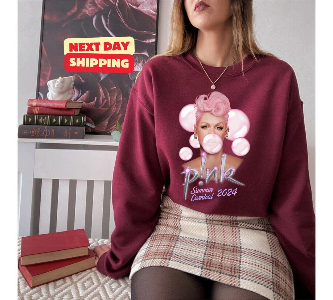 Pnk Pink Singer Summer Carnival 2024 Tour Sweatshirt, Pink Fan Lovers ...