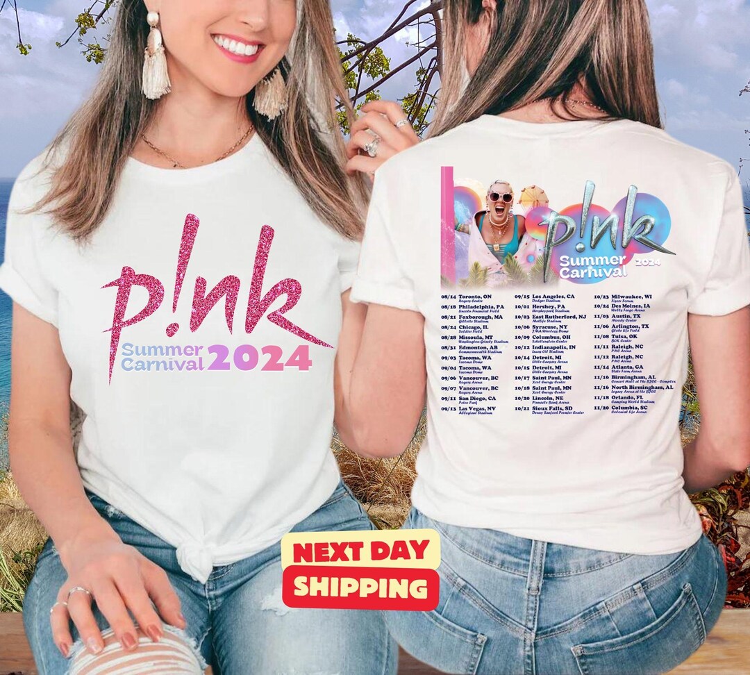 Pink Concert T-shirt, Summer Carnival 2024 Tour Shirt, Pnk Tee ...