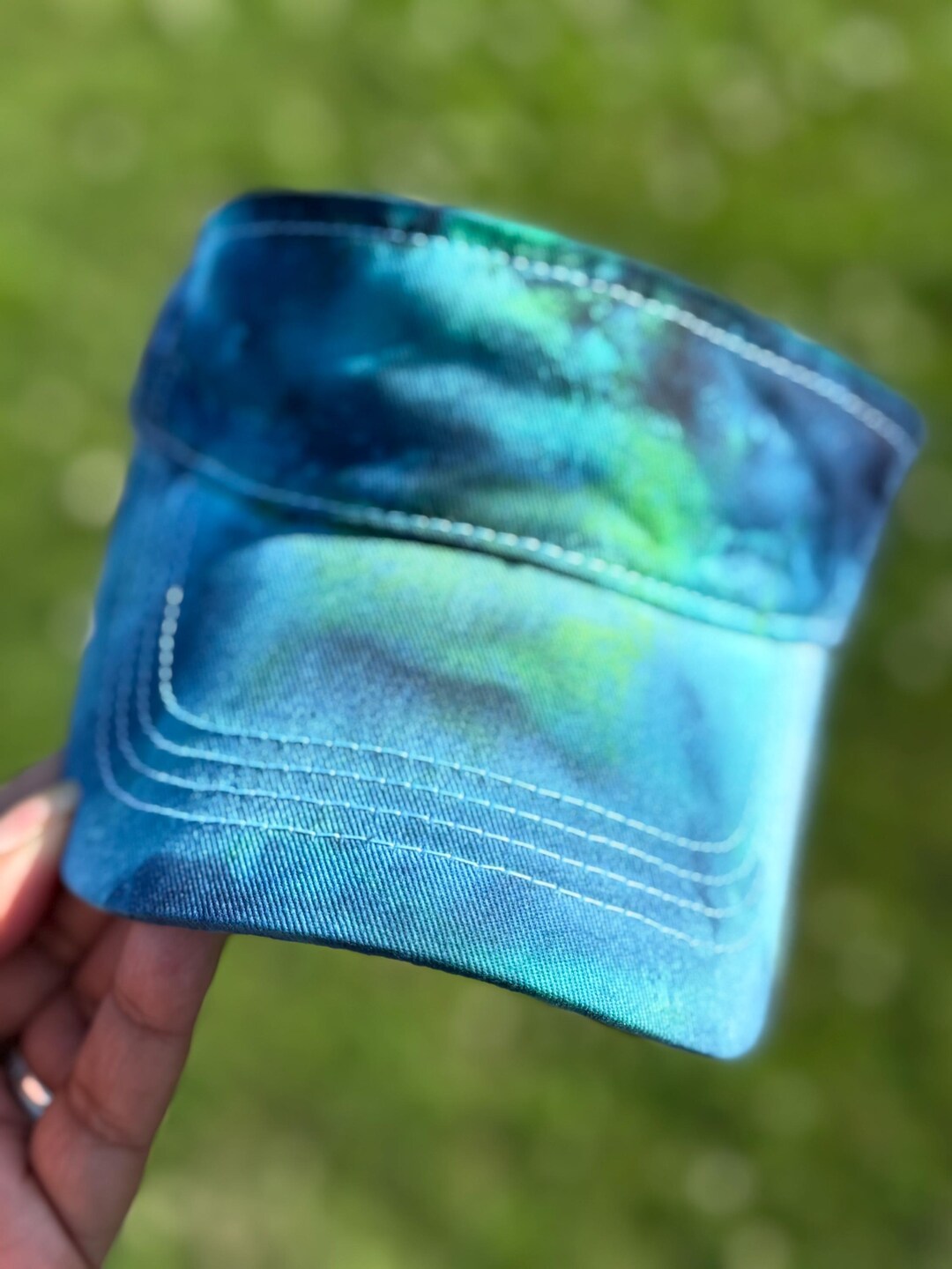 Blue Lagoon Tie Dye Visor - Etsy