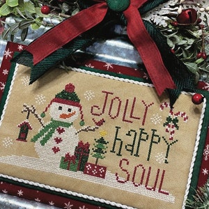 Jolly Happy Soul by Primrose Cottage Stitches Counted Cross Stitch ...