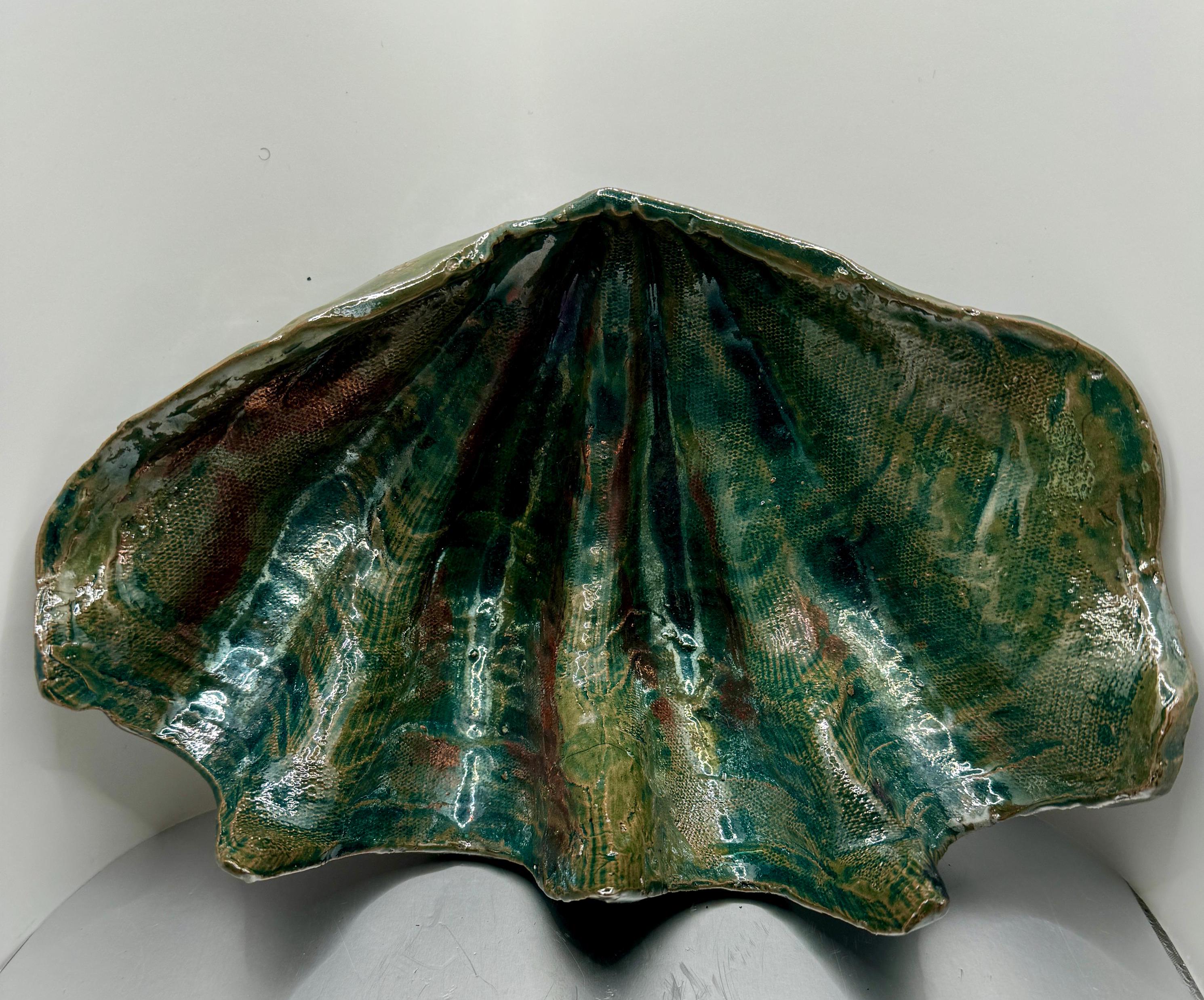 Giant Seashell Raku-fired Clam Shell Dish - Etsy