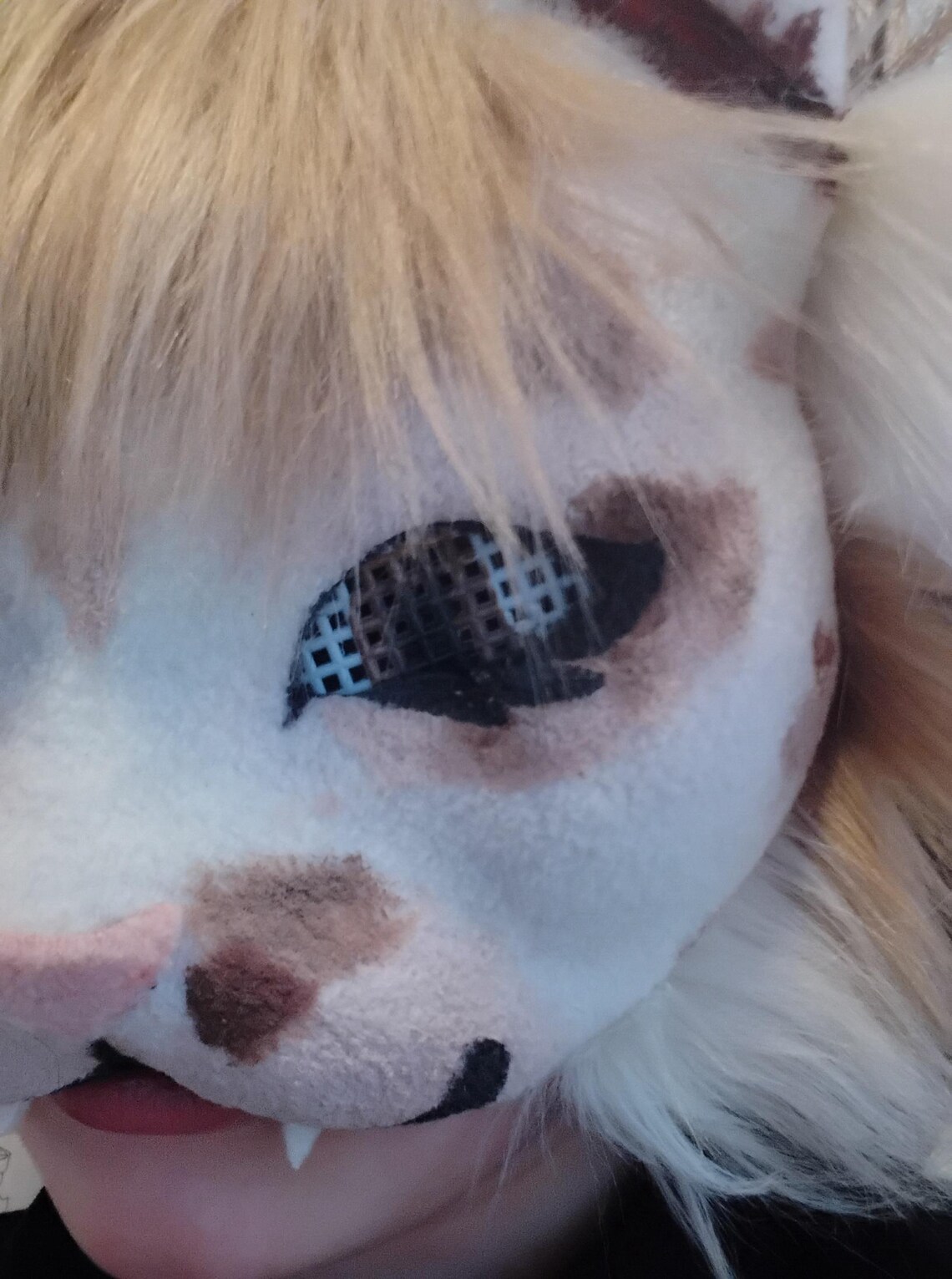 White and Brown Cat Mask With Scar /!DESC!\ - Etsy