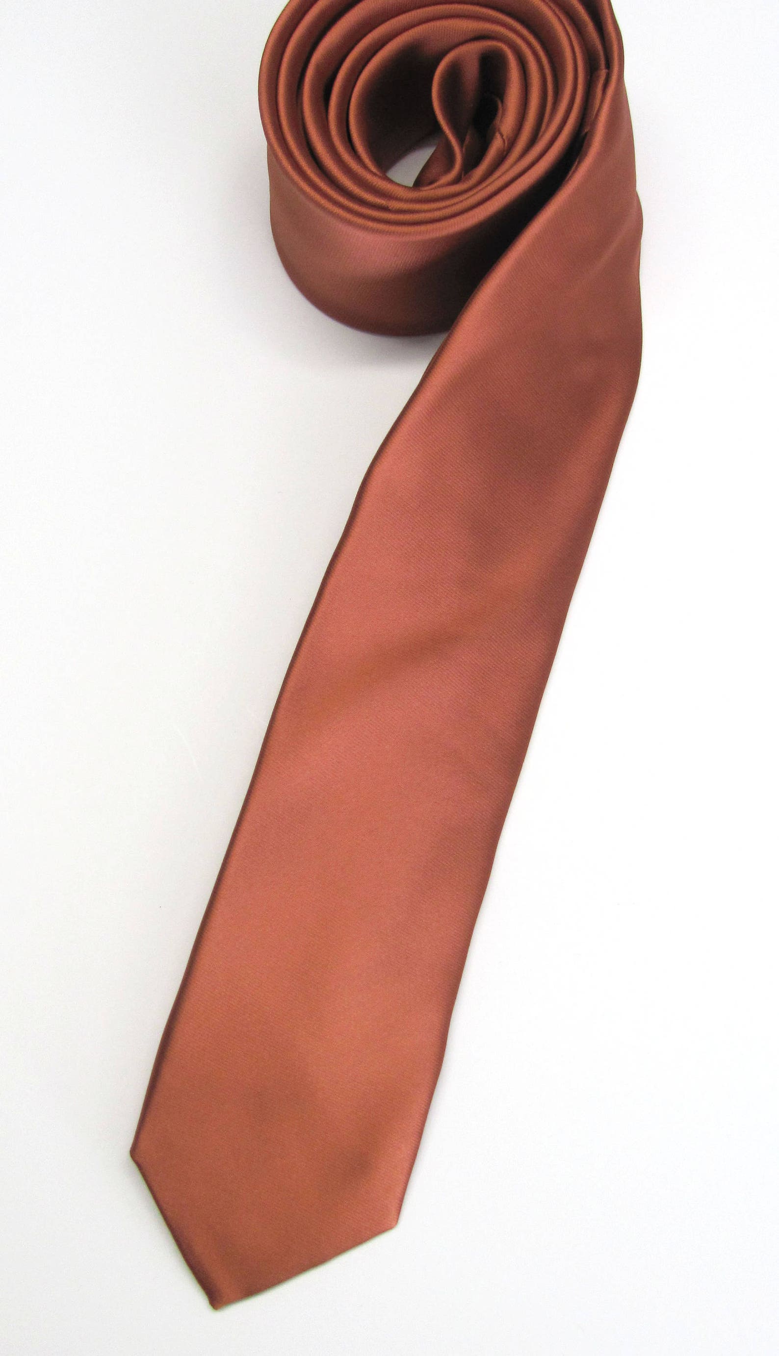 Copper Rust Bronze Mens Ties With Matching Pocket Square - Etsy