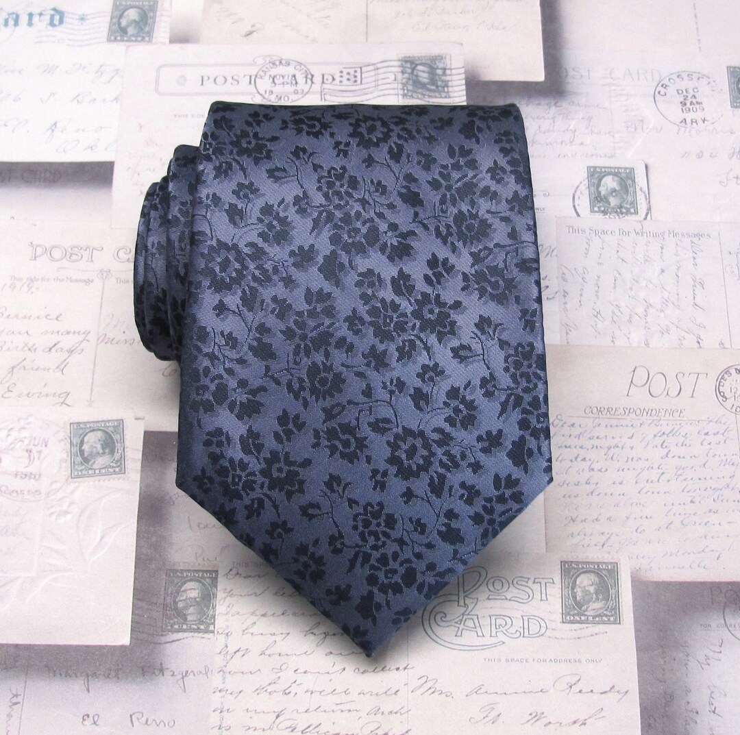 FREE POCKET SQUARE Mens Ties French Purple Floral Mens Silk Necktie ...