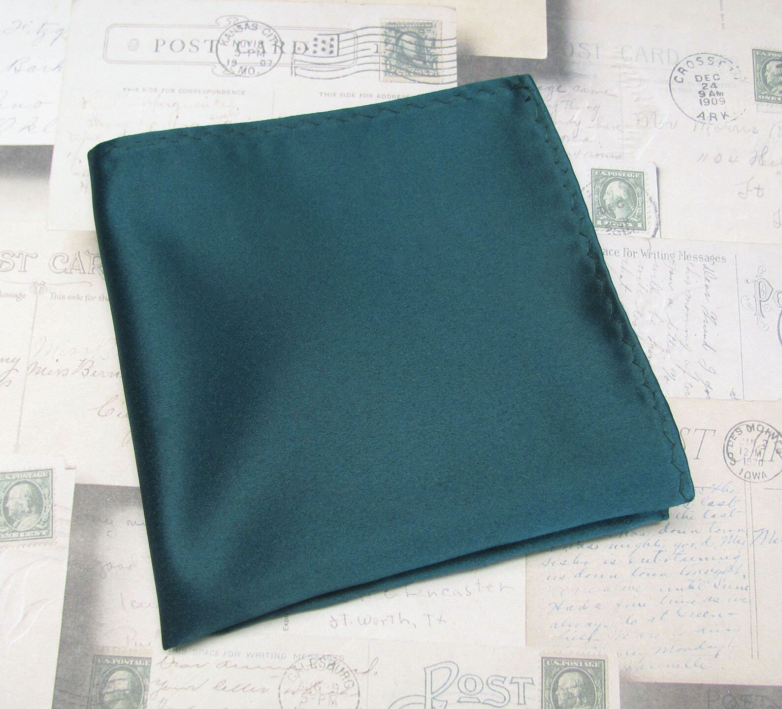 Pocket Square Dark Teal Hanky Handkerchief - Etsy