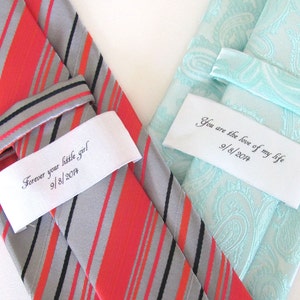 Personalized Custom Label for Neckties and Scarves | Etsy