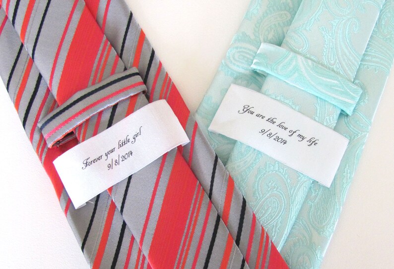 Personalized Custom Label for Neckties and Scarves | Etsy
