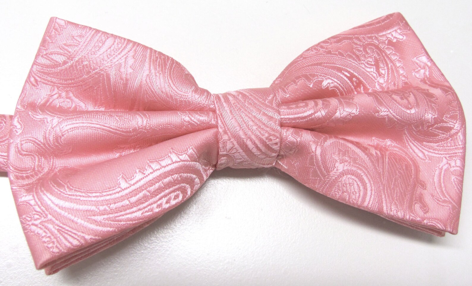 Mens Bowties. Pink Paisley Bow Tie With Matching Pocket Square | Etsy