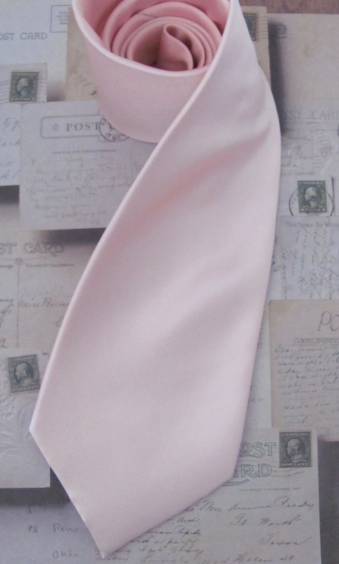 Mens Ties Pastel Pink Tie Pale Pink Silk Necktie - Etsy