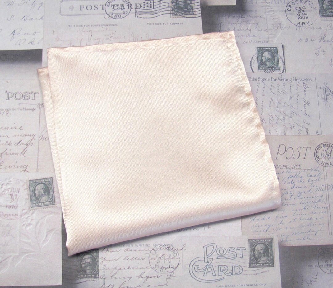 SALE Pocket Square Solid Angel Blush Petal Pink Hanky Handkerchief - Etsy
