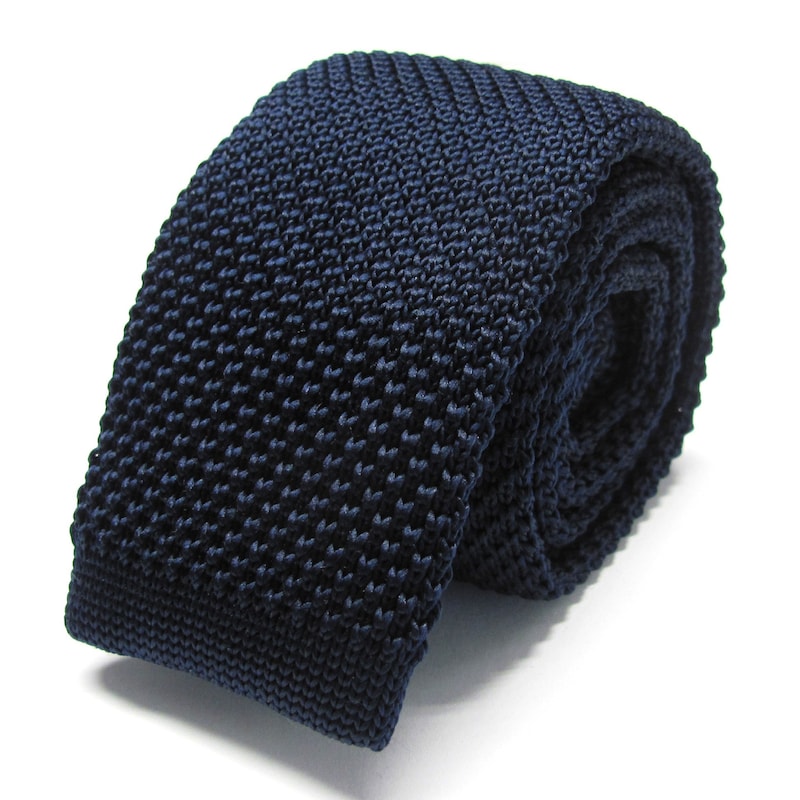 Silk Dark Blue Ties - Etsy