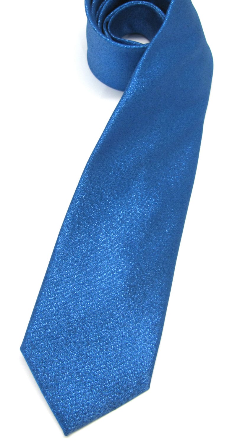 Corbatas para hombre. Corbata Lamé Royal Blue Metallic Tie con | Etsy