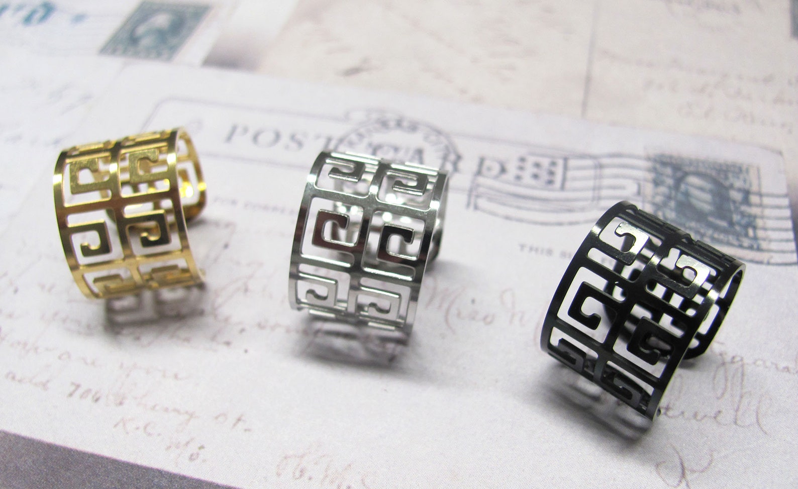 Black Bow Tie With Interchangeable Metal Ring Knot Covers - Etsy