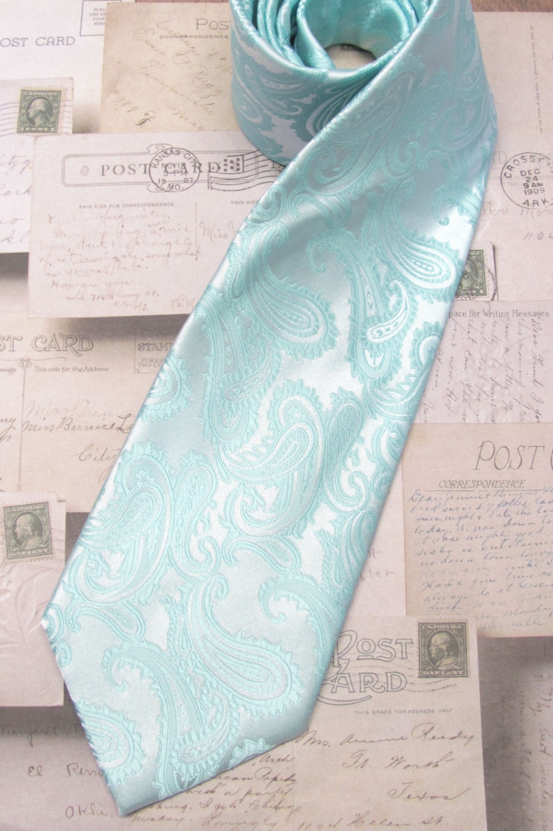 Corbata masculina. Corbatas de boda Pastel Pool Blue Pale Blue - Etsy ...