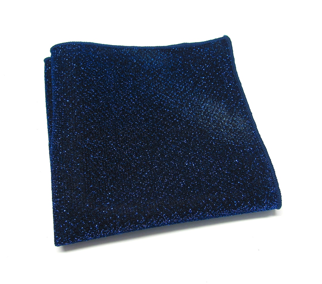Pocket Square Lamé Royal Blue Metallic Bling Hanky Handkerchief - Etsy