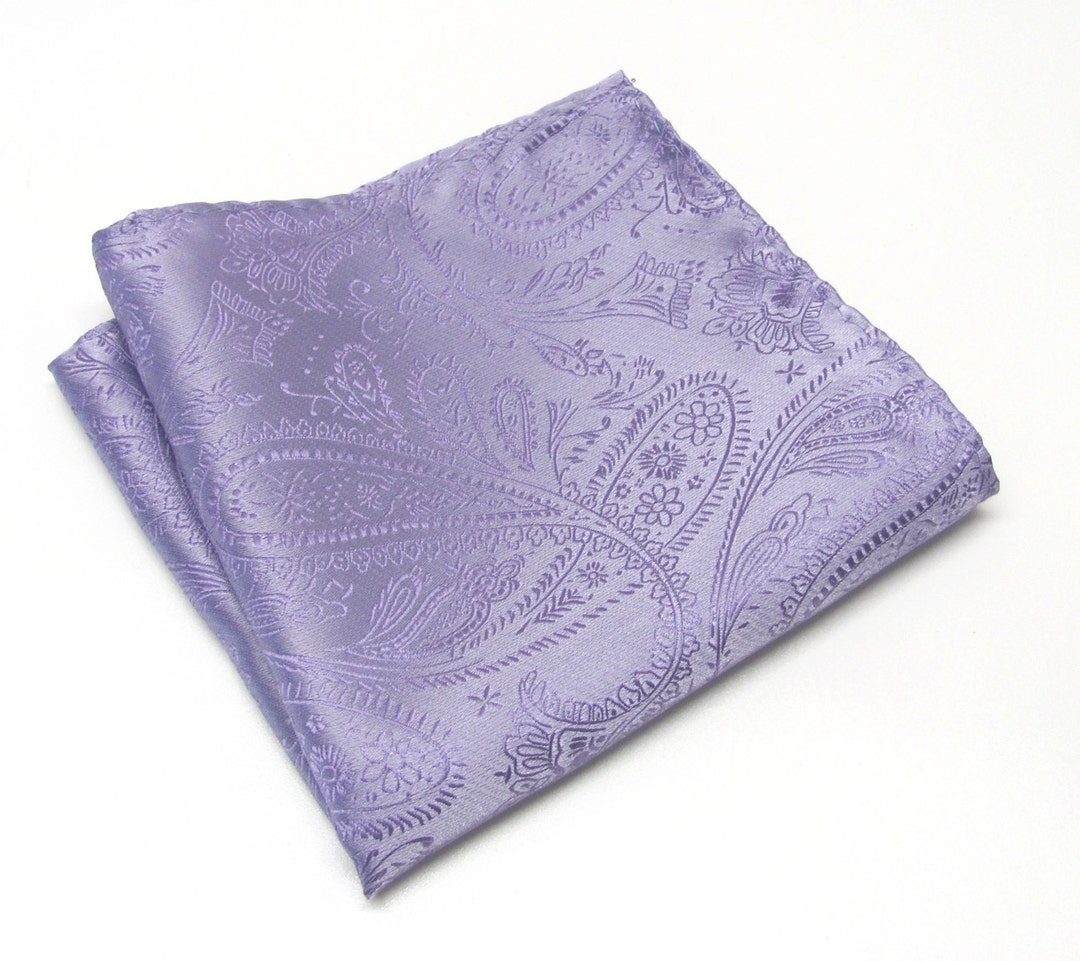 Pocket Square Lavender Paisley Hanky - Etsy