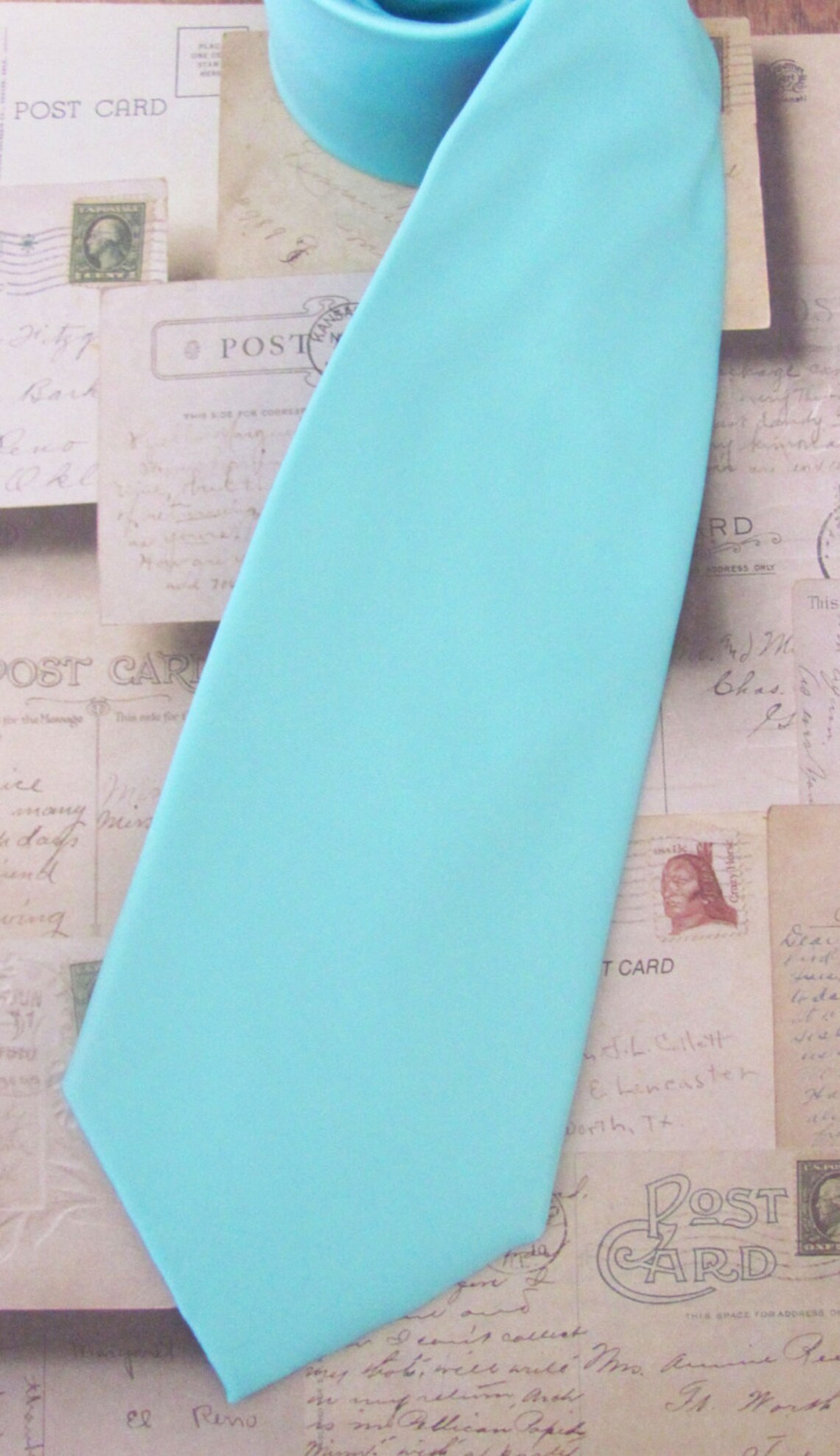 Necktie Pool Blue Robin Blue Eggs Blue Mens Tie With Matching | Etsy