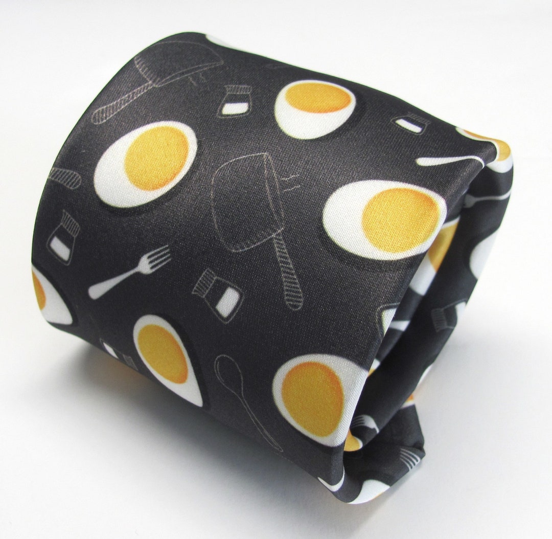 Black Tie Eggs Salt Shaker Fork Pot Breakfast Design Necktie - Etsy