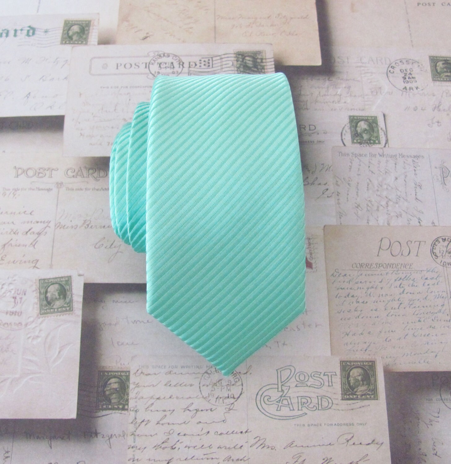 Mens mint tie store