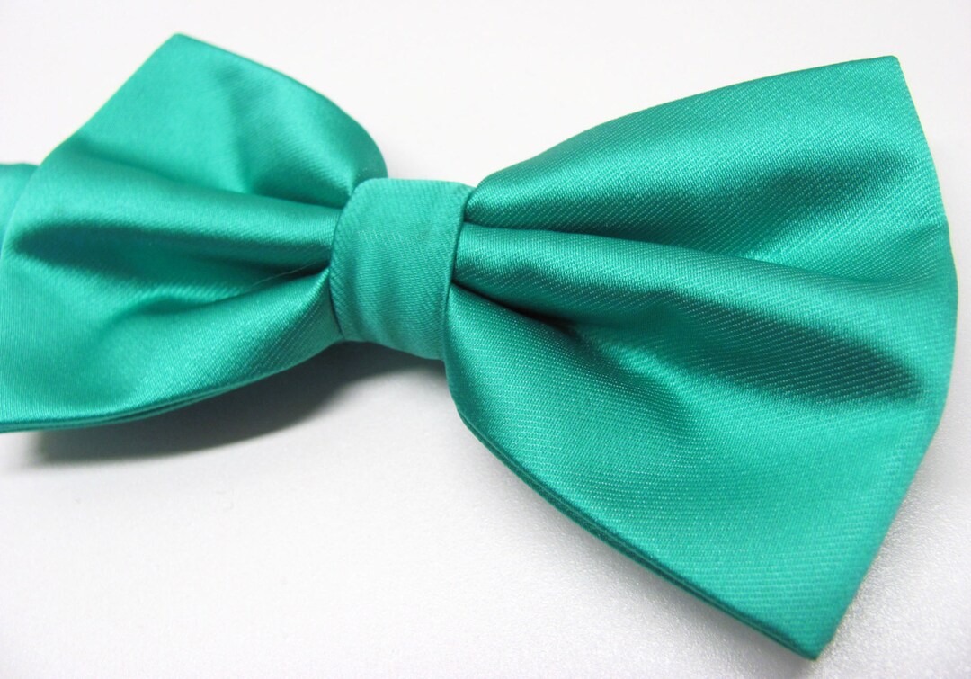 Mens Bowties. French Teal Green Men's Bowtie With Matching Pocket ...