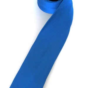Necktie Royal Blue Striped Skinny Tie | Etsy