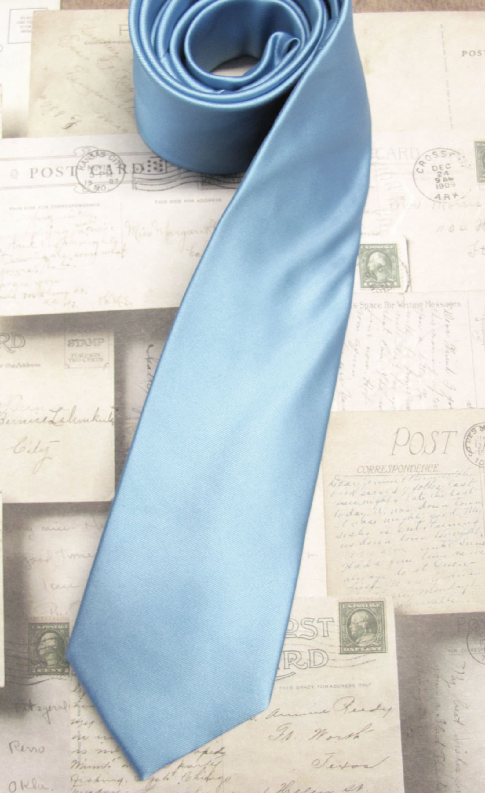 Periwinkle Blue Mens Ties With Matching Pocket Square - Etsy
