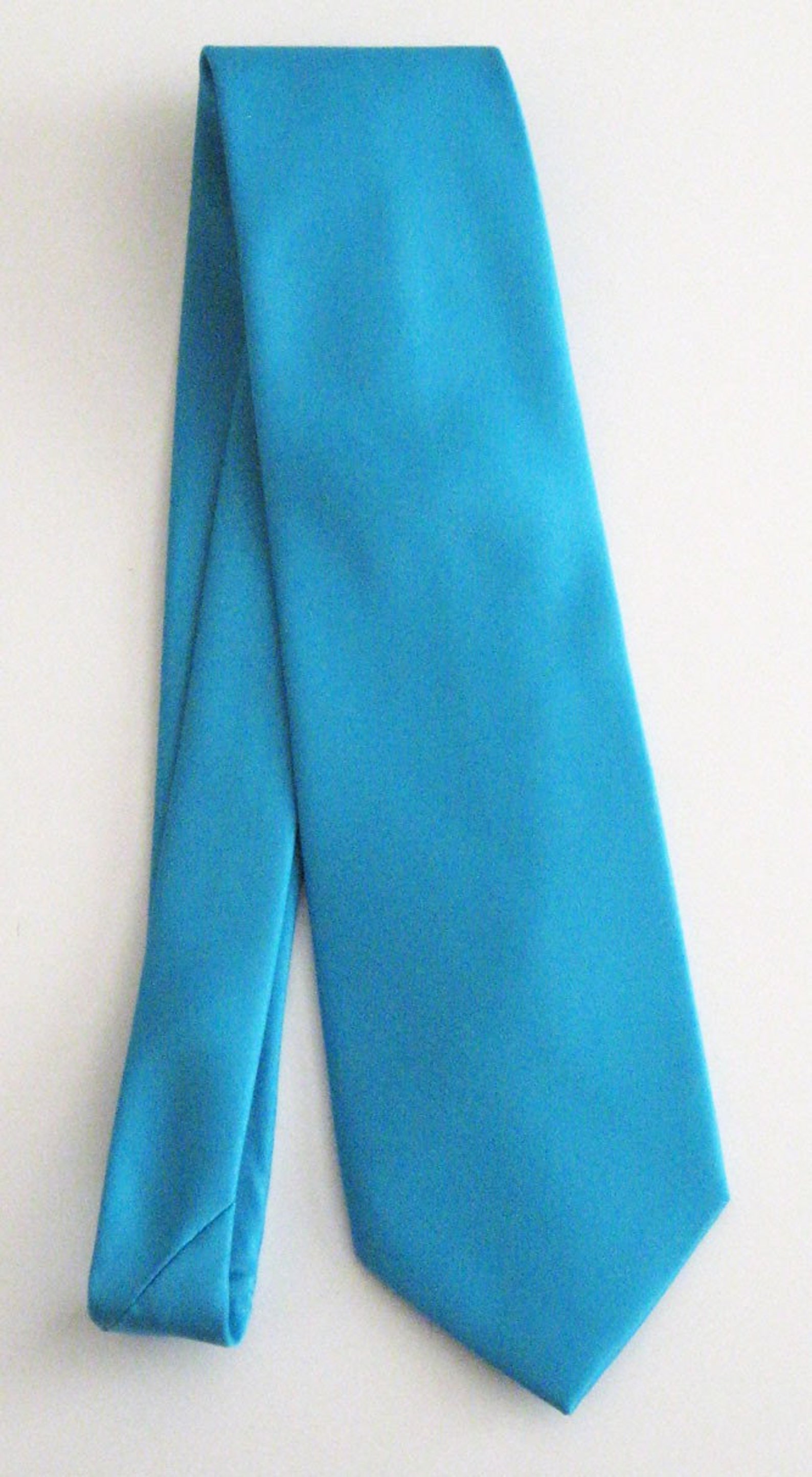 Mens Necktie Aqua Blue Silk Mens Tie With Matching Pocket - Etsy