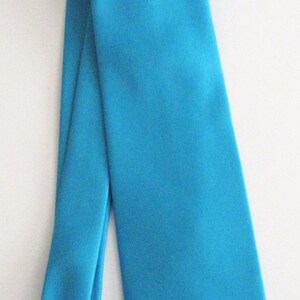 Mens Necktie Aqua Blue Silk Mens Tie With Matching Pocket Square ...