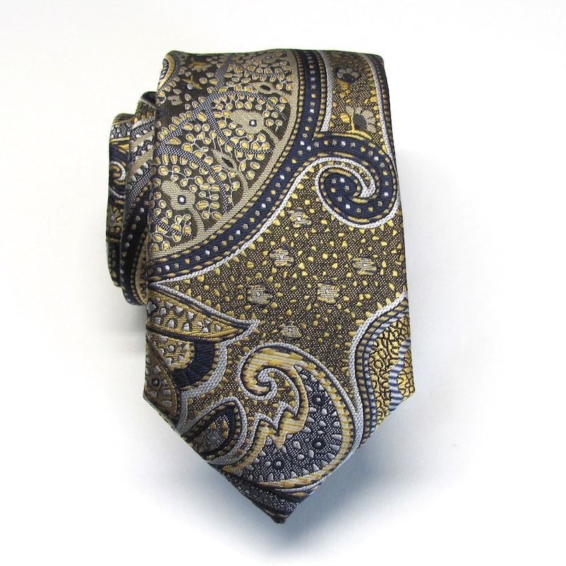 Paisley Floral Necktie - Etsy