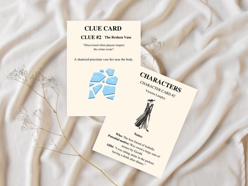 Murder Mystery Night Game, Printable Murder Mystery Case File Kit ...